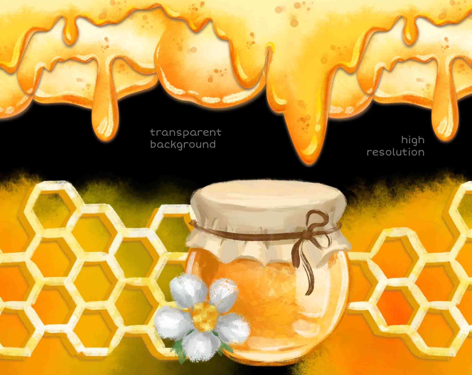Bee Png Border Clipart Honey Seamless Border Png Files,cute Bee Digital ...