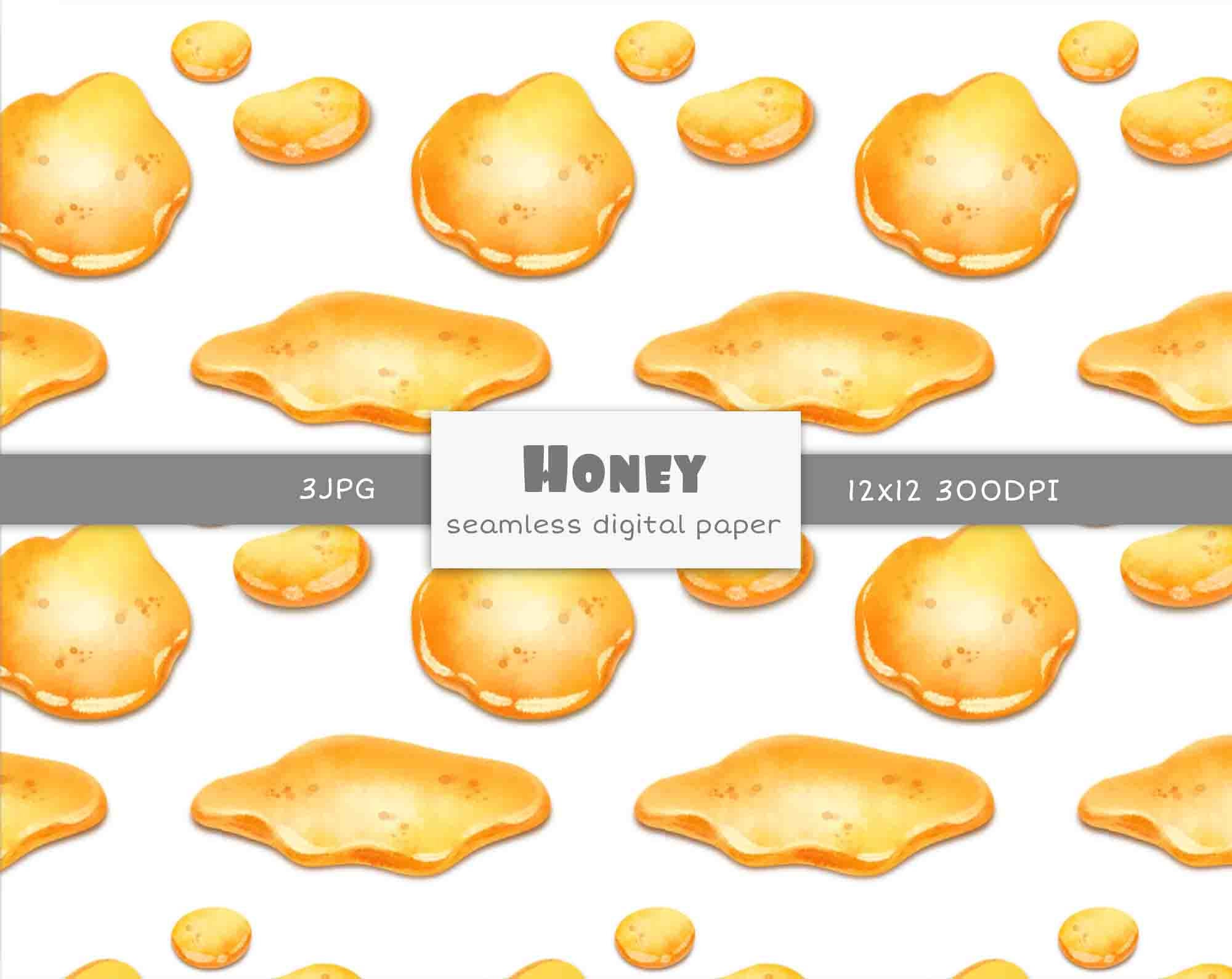 Honey Digital Paper Pack Bee Seamless Patternhoney Digital - Etsy