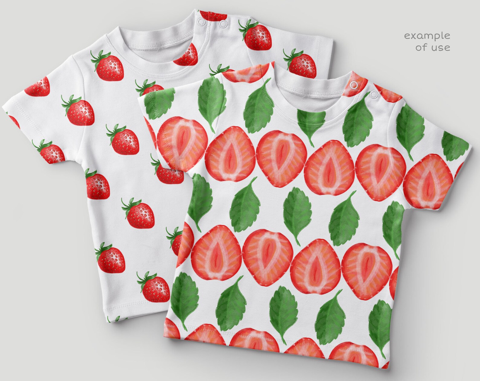 Strawberry Digital Paper and Summer Seamless Pattern,berry Digital ...