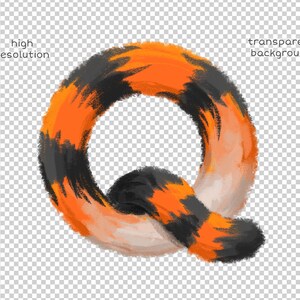 Tiger Alphabet Letters Clipart Png Abc Digital Download,sublimation ...