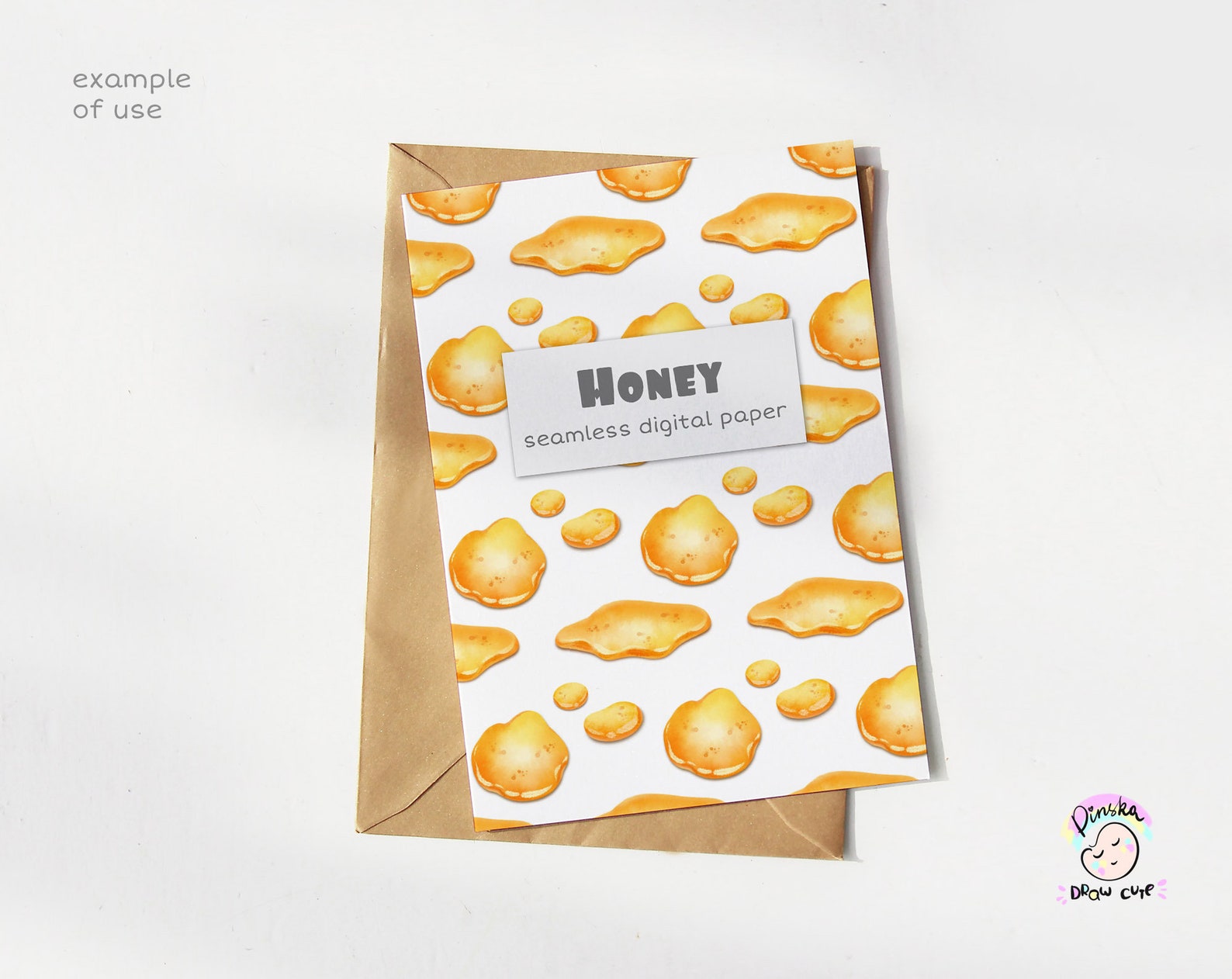 Honey Digital Paper Pack Bee Seamless Patternhoney Digital - Etsy
