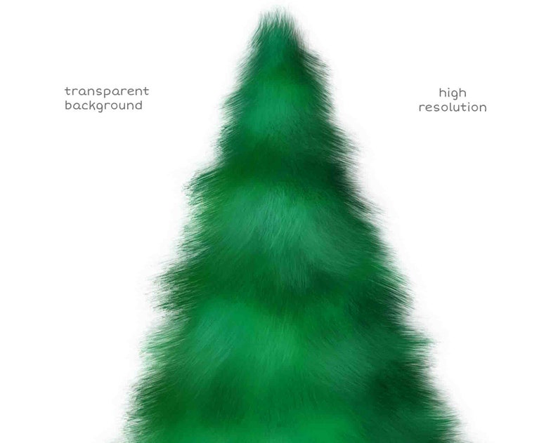 Christmas Tree PNG Clipart Pine Tree Illustrations Digital - Etsy