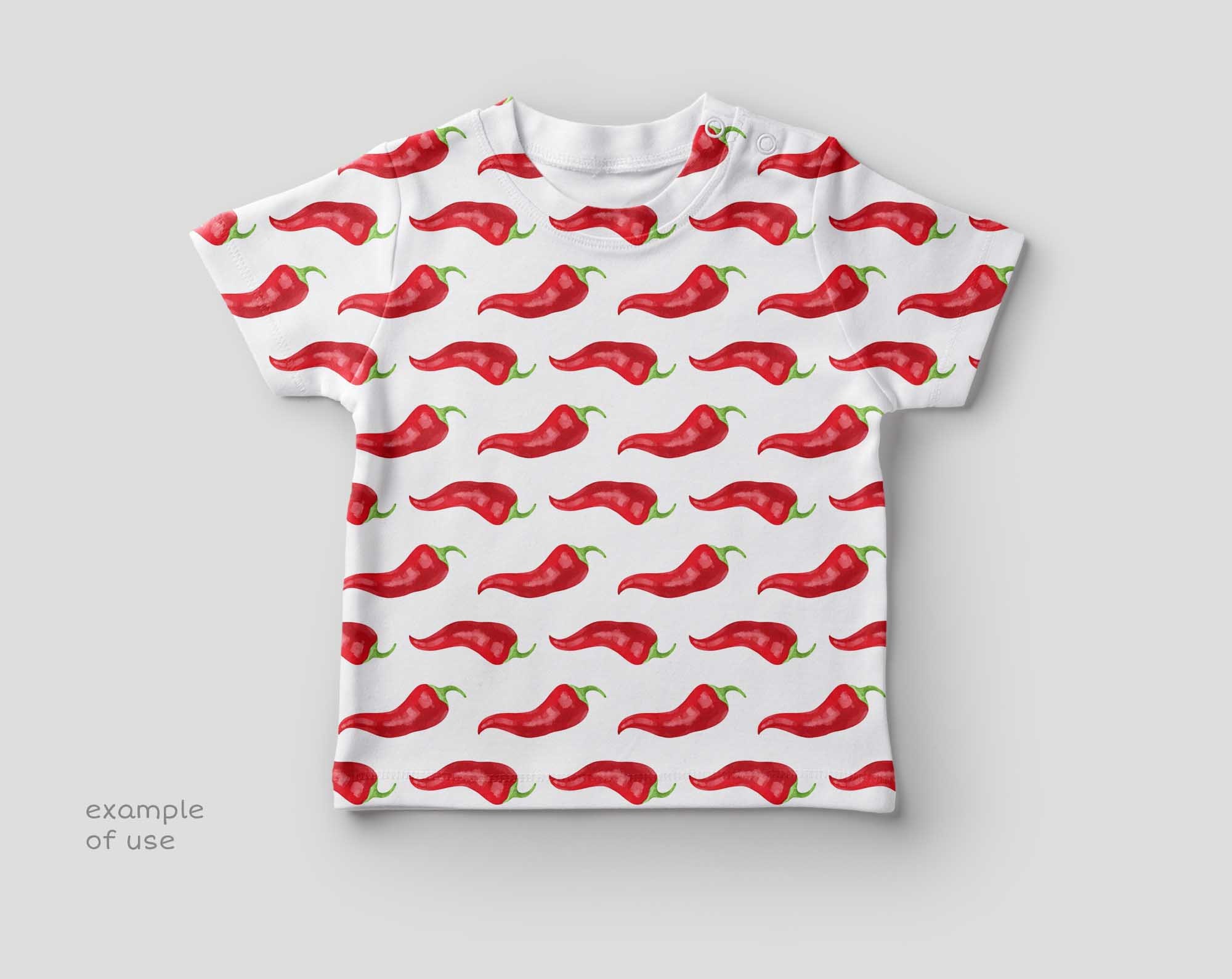 Chili Digital Paper Pack,red Hot Pepper Seamless Pattern Digital ...