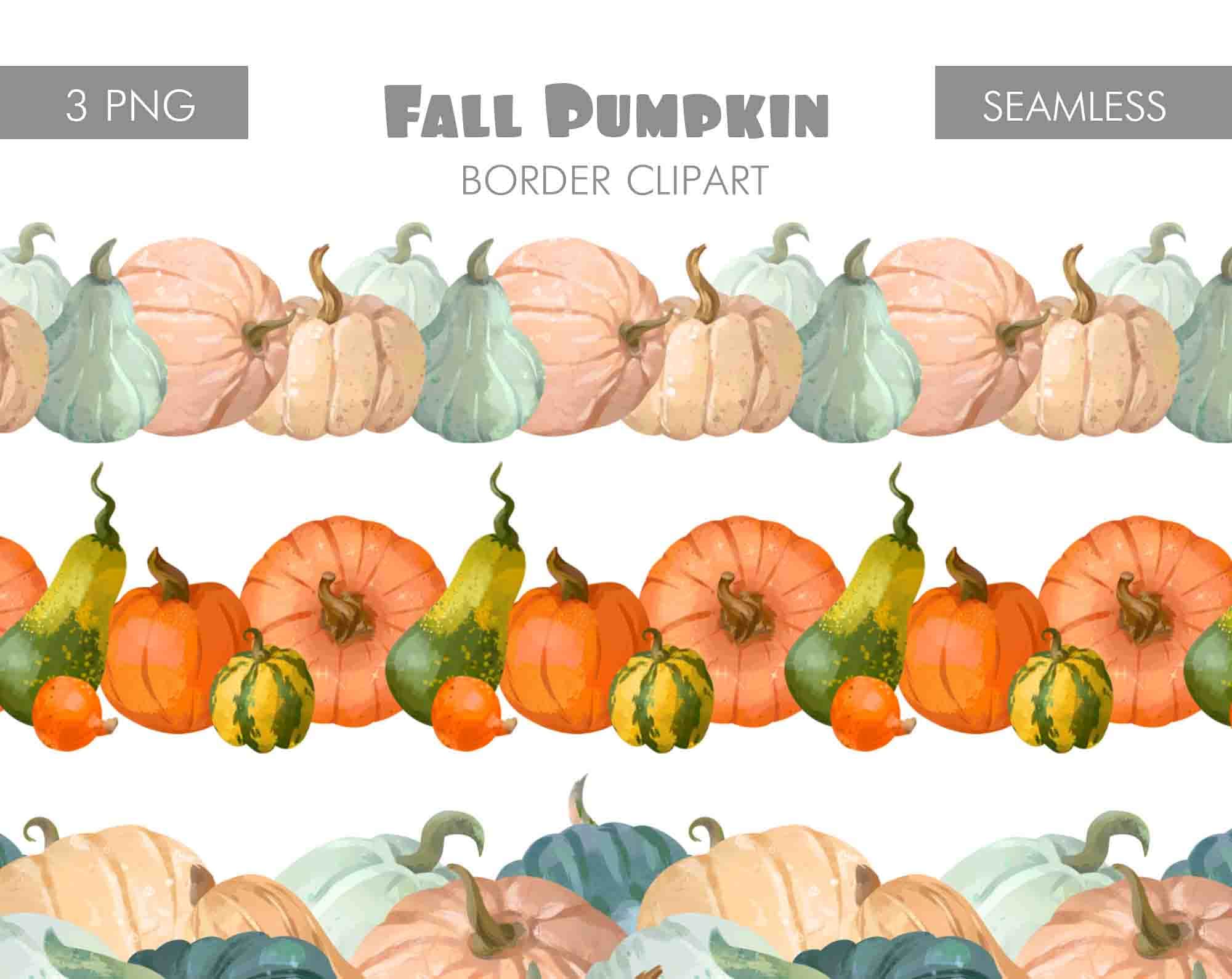 Pumpkin Clip Art Borders