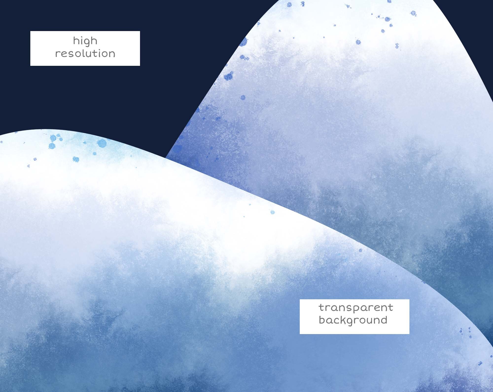 Winter Digital Clipart Snowdrift Pngsnowy Hills Clipart | Etsy