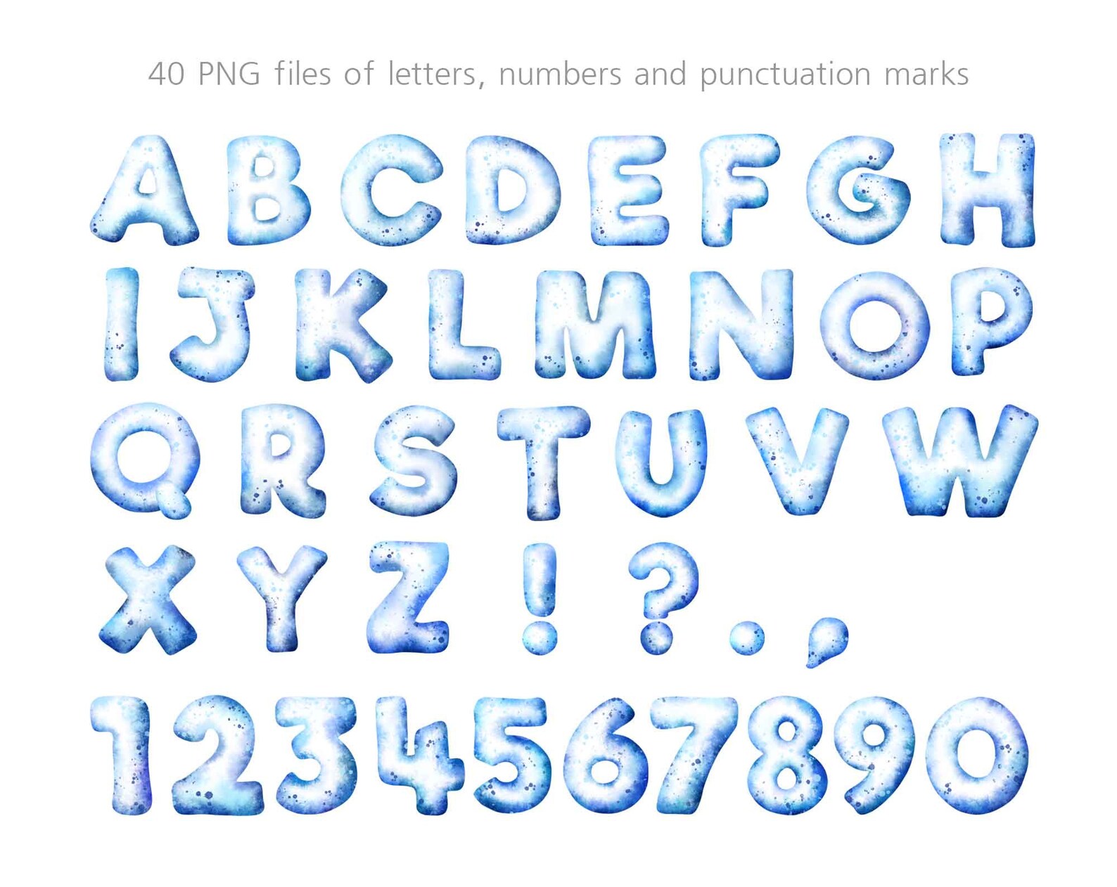 Winter Snow Clipart Christmas Png Border Clipart Winter - Etsy