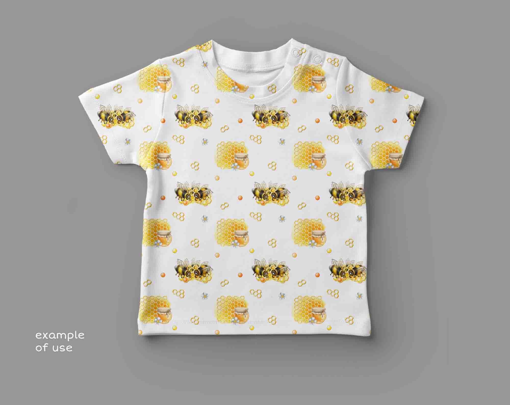 Honey Digital Paper Pack Bee Seamless Patternhoney Digital - Etsy