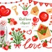 Valentine Clipart Png Digital Download,valentines Day Png Files Love ...