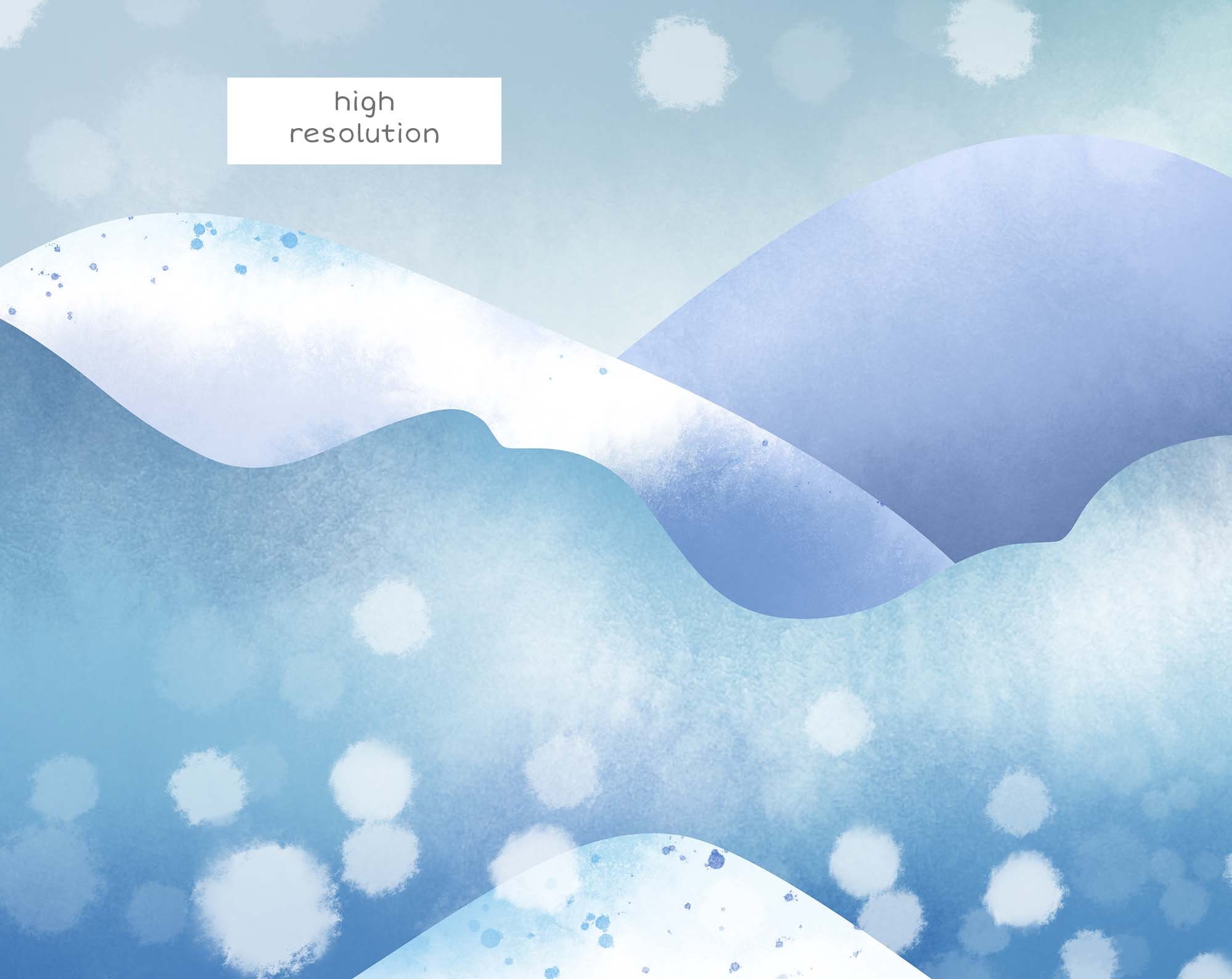 Winter Digital Clipart Snowdrift Pngsnowy Hills Clipart | Etsy