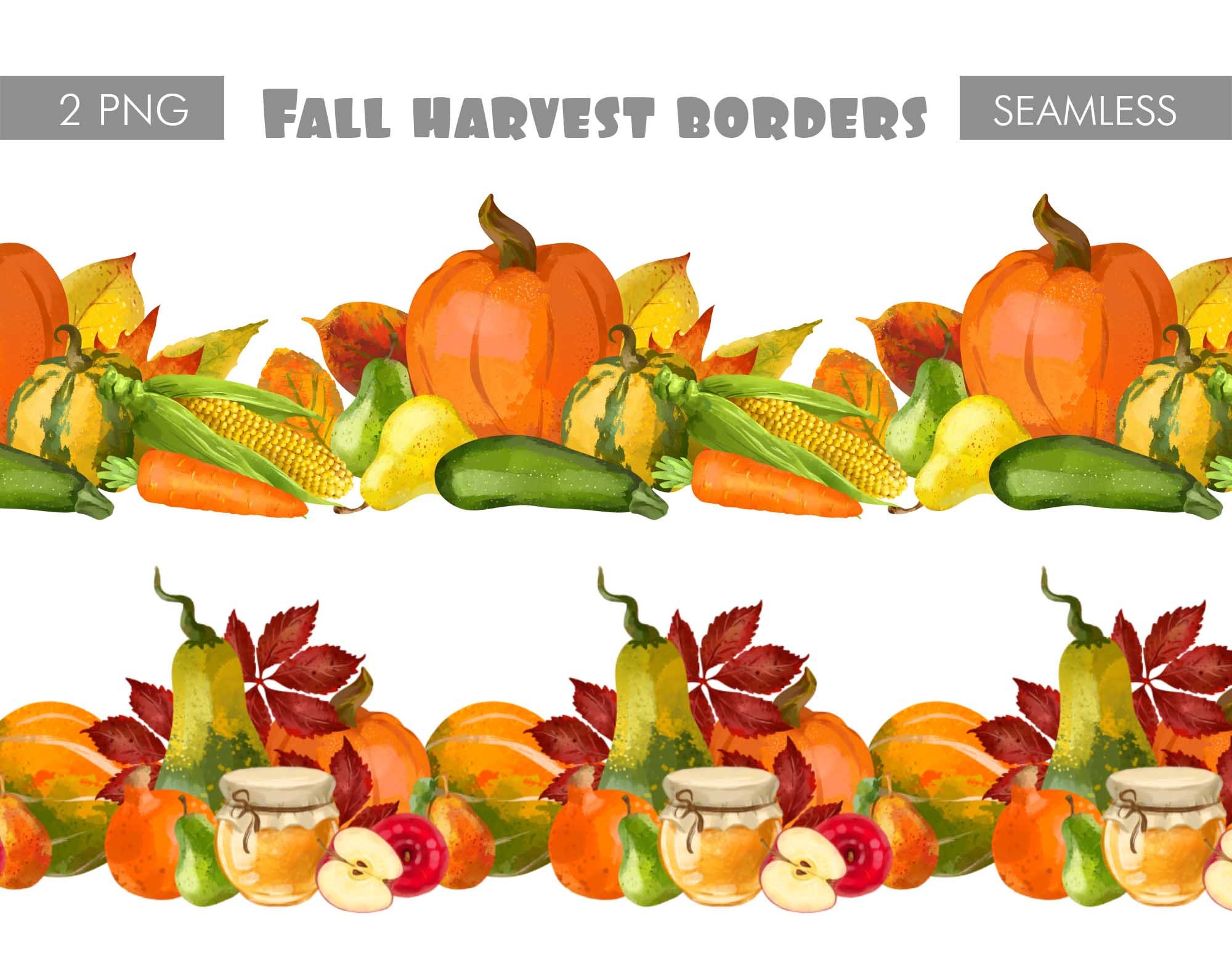 Harvest Border Clip Art