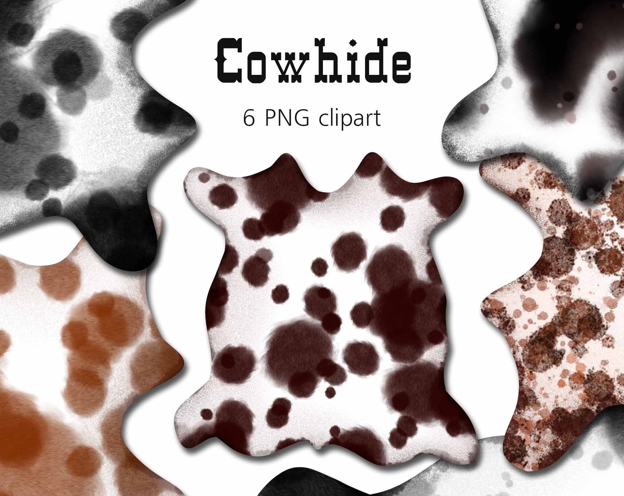 Сowhide Png Clipart Digital Download Free Commercial Usecow - Etsy