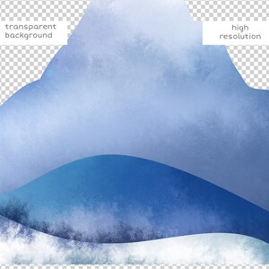 Winter Digital Clipart Snowdrift Png,snowy Hills Clipart Winter ...