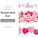 Valentine Border Clipart Png Love Seamless Files Digital Washi Tape ...