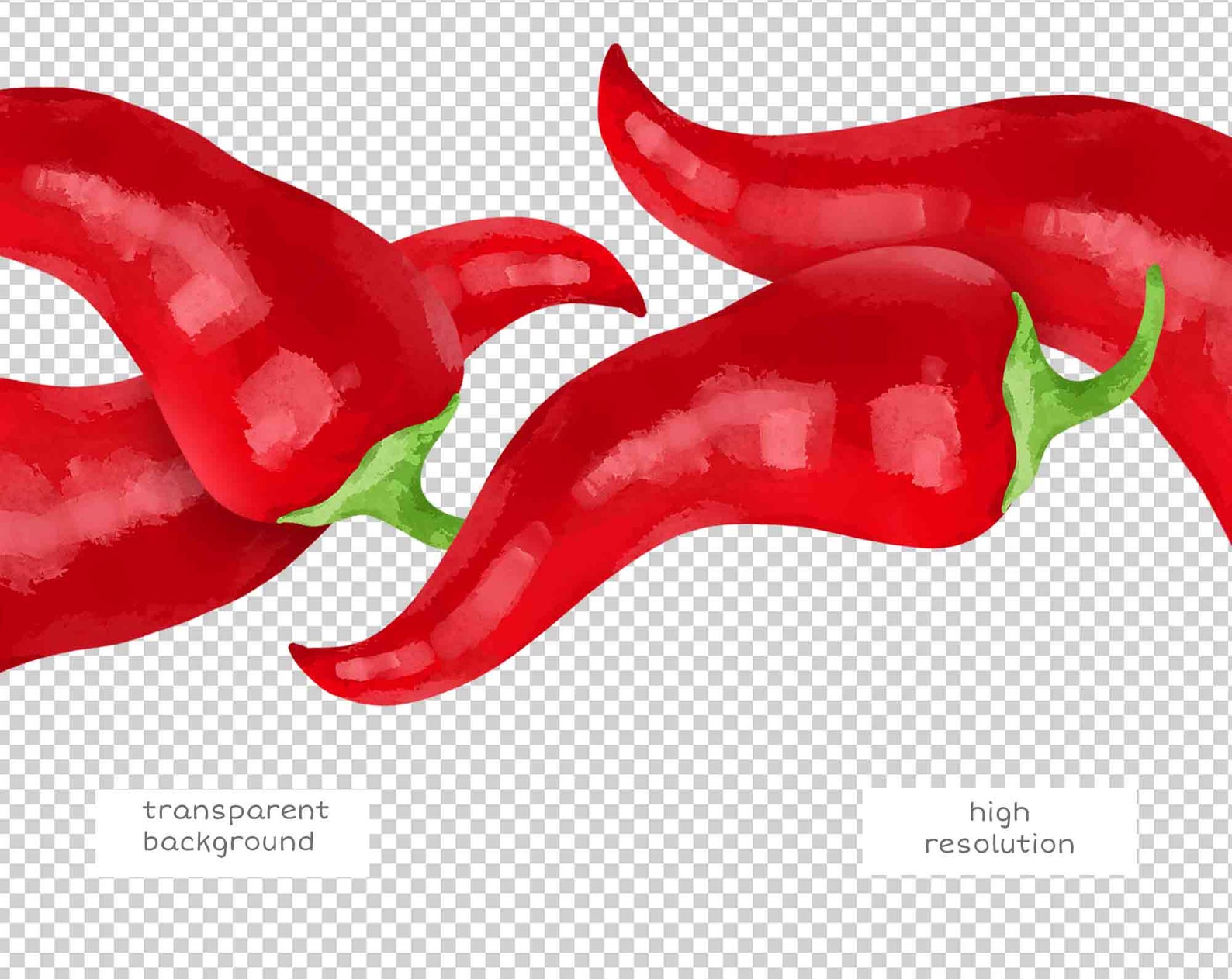 Chili Pepper Border Clipart Png Digital Download,red Hot Chili Pepper ...