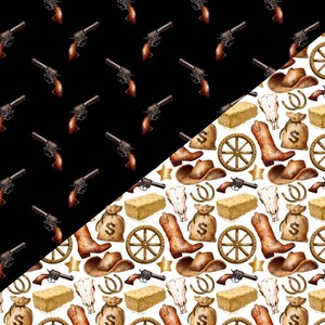 Western Digital Paper Pack Cowboy Seamless Pattern Wild West Digita ...