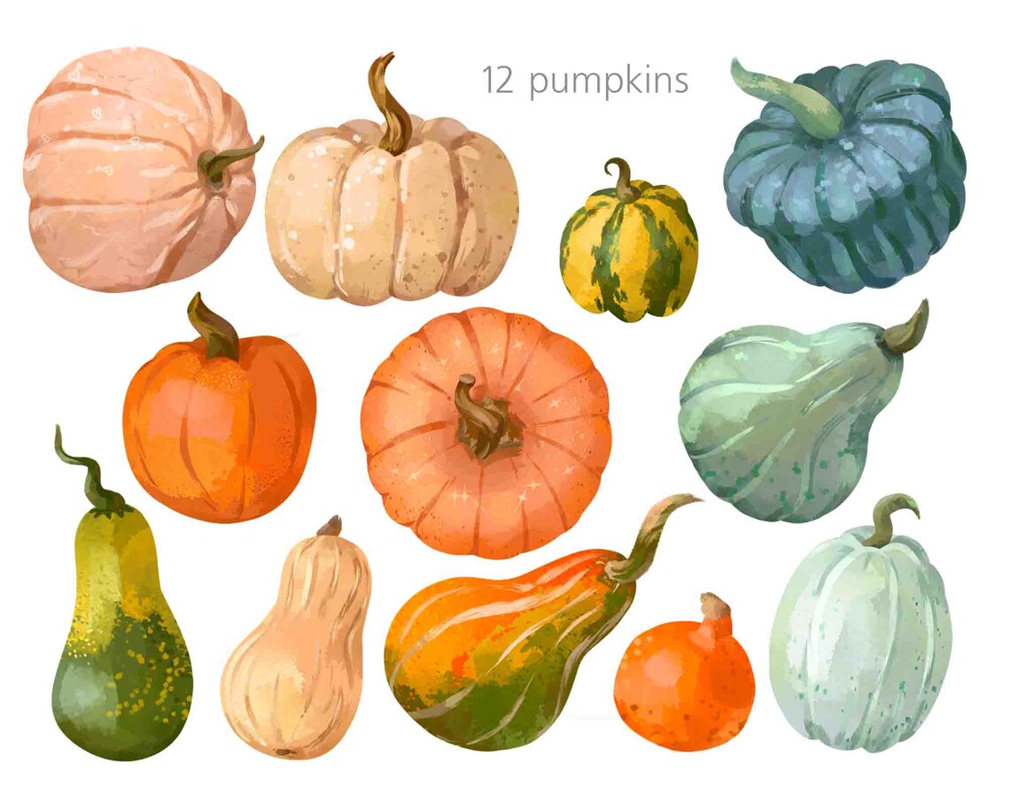 Fall Clipart Png Autumn Pumpkin Png Border Clipartautumn - Etsy