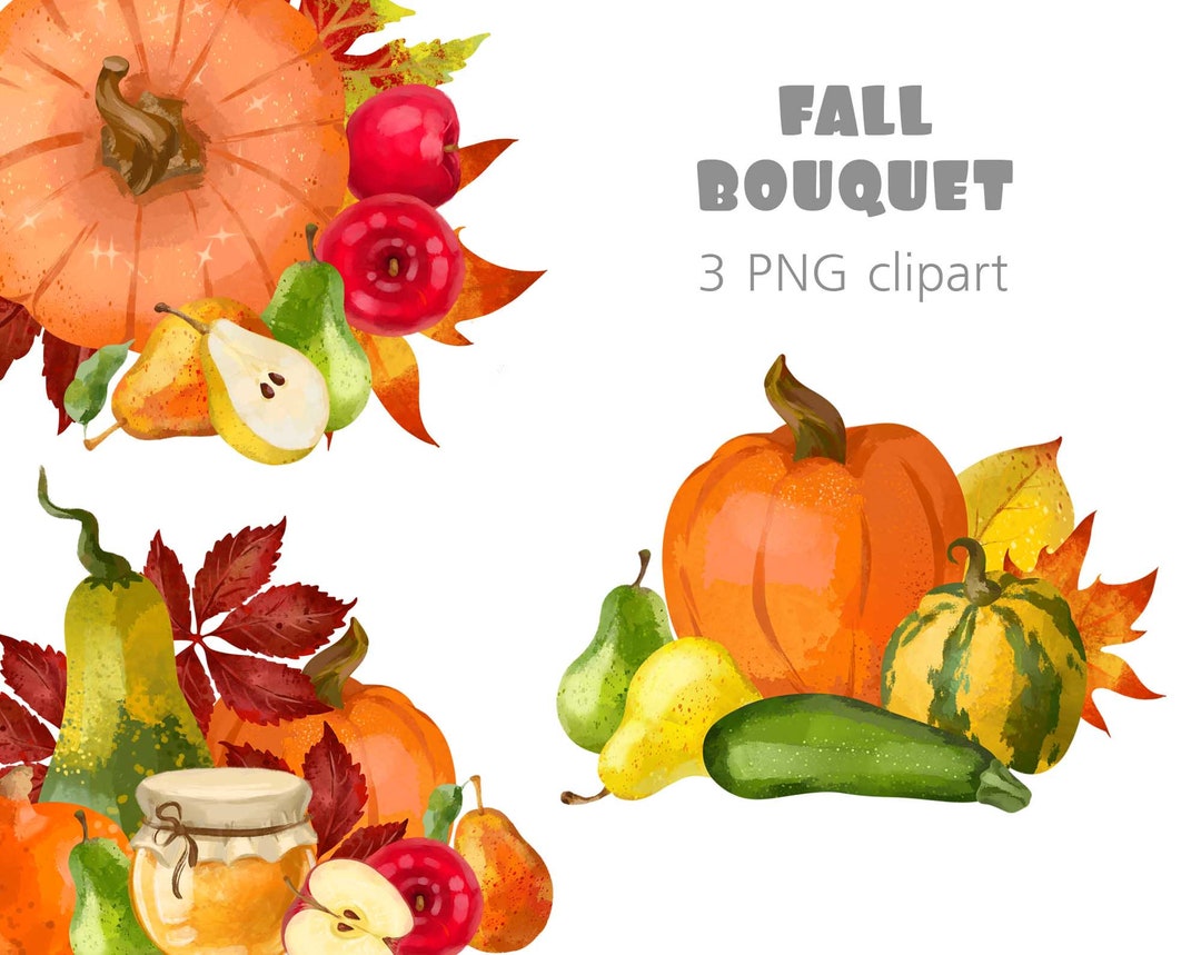 Fall Png Clipart Pumpkin Sublimations,autumn Harvest Png Illustration ...
