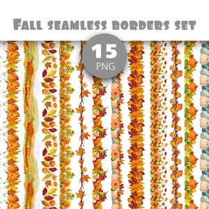 Fall Clipart Png Seamless Files Autumn Border Png Clipart,fall Floral ...