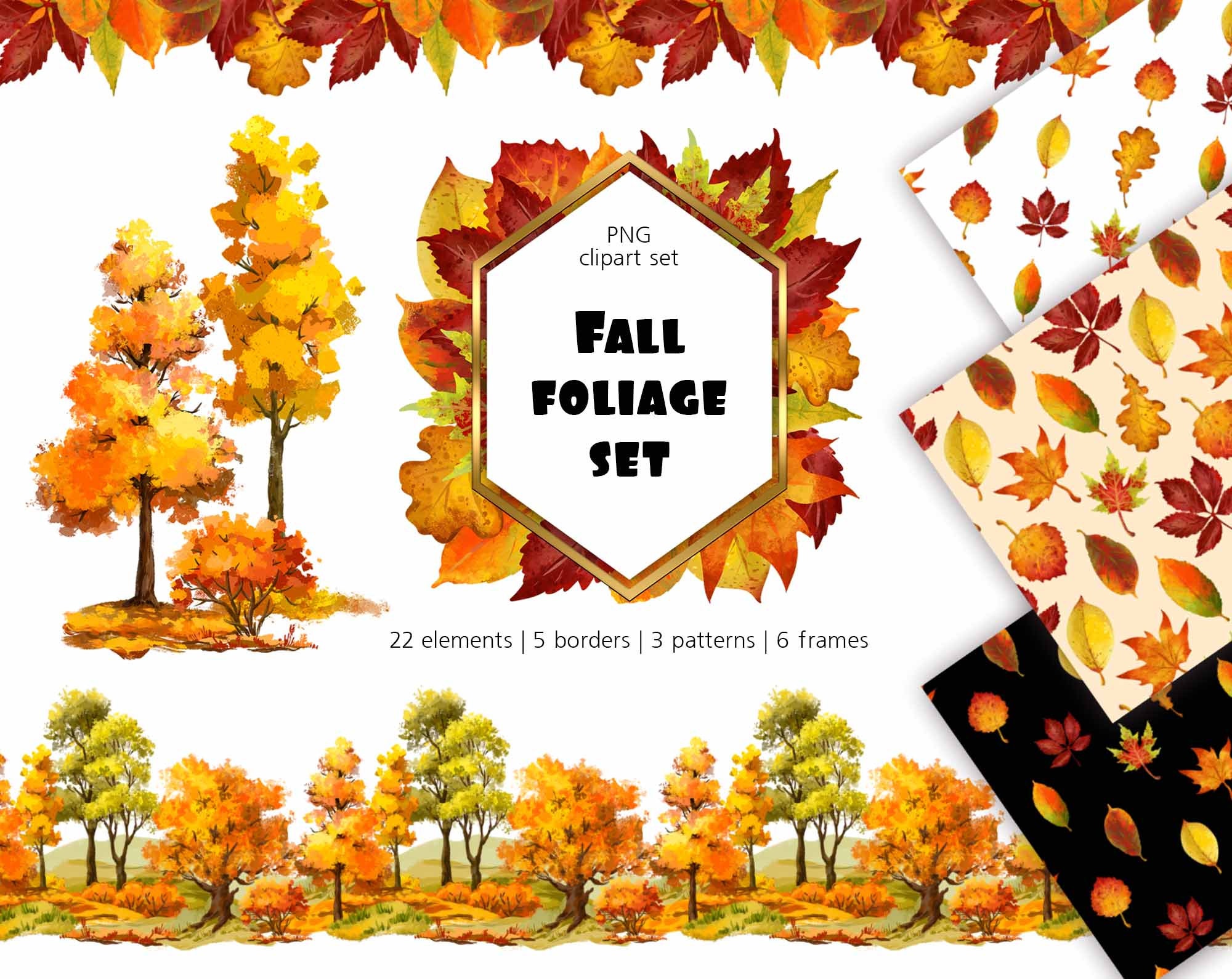 Free Fall Borders And Clipart