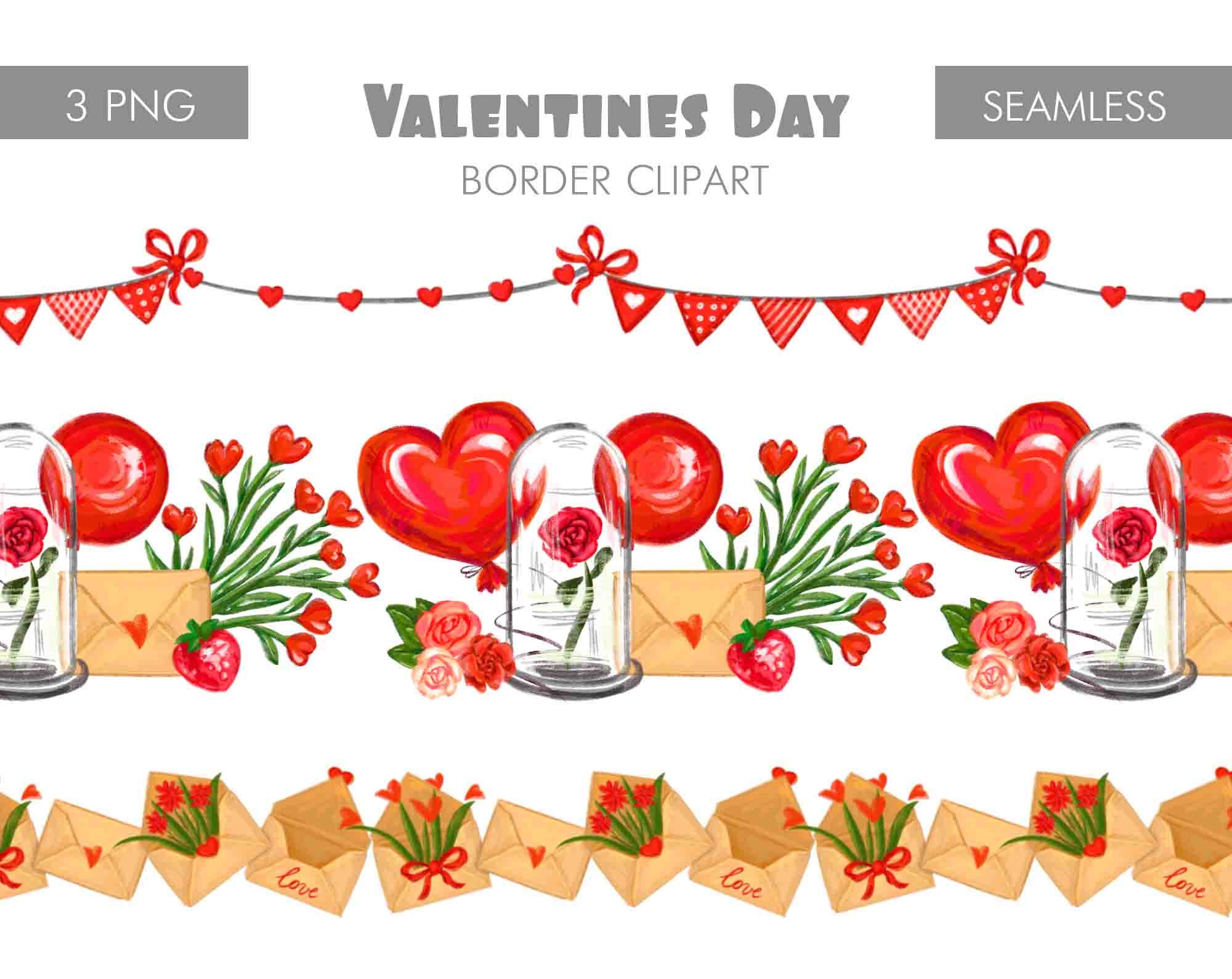 Valentines Day Border Clip Art