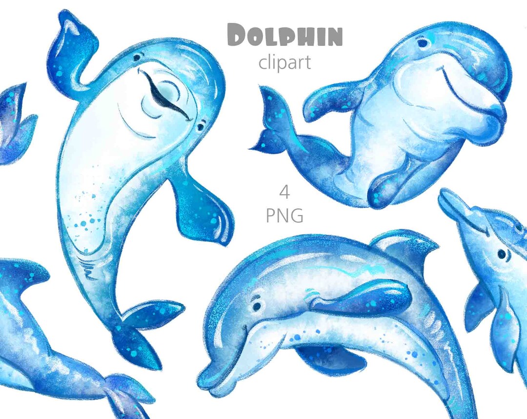 Cute Dolphin Png Clipart Commercial Use,dolphin Digital File Ocean ...
