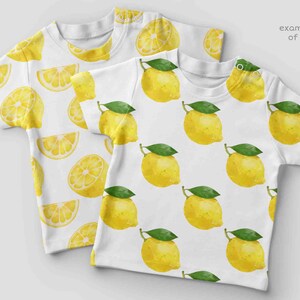 Lemon Digital Paper and Watercolor Seamless Pattern,digital Scrapbook ...