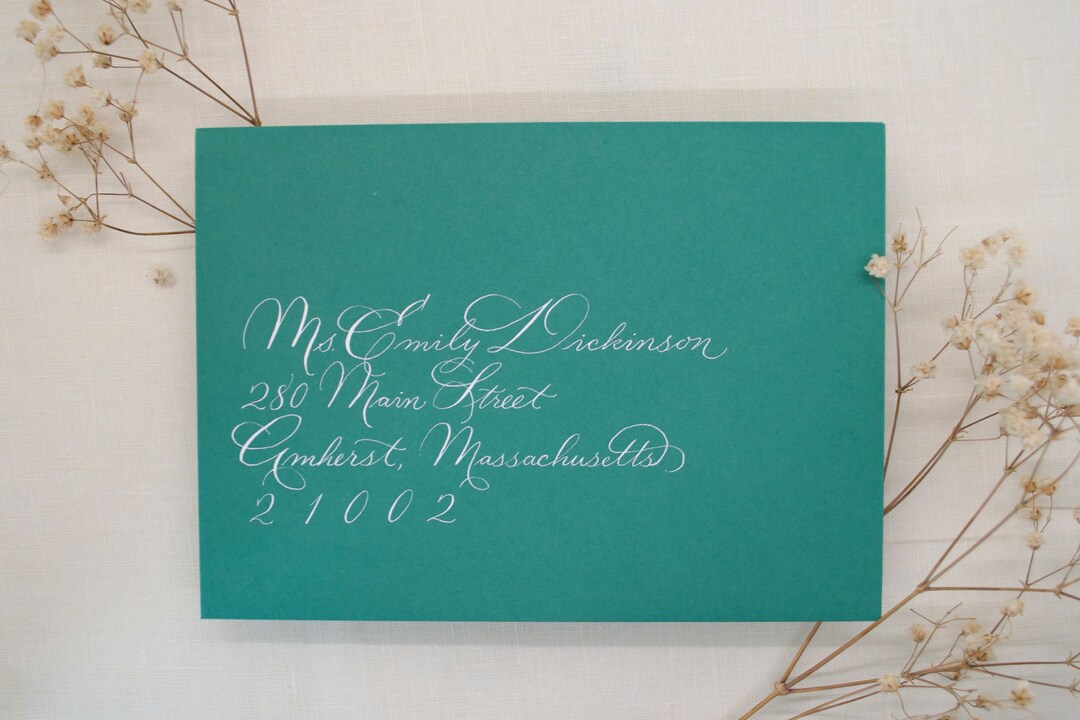 Custom Calligraphy Envelopes | Perfect for Wedding, Holiday, and Party ...