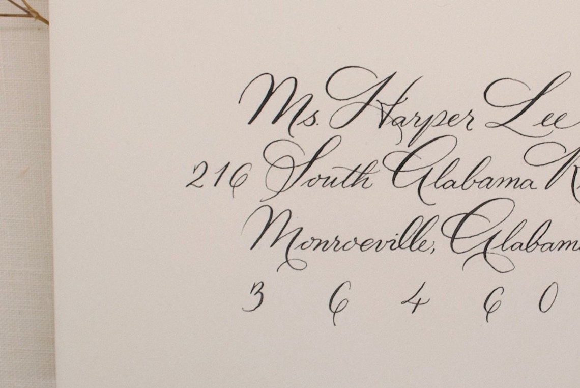 Custom Calligraphy Envelopes Perfect for Wedding Holiday - Etsy
