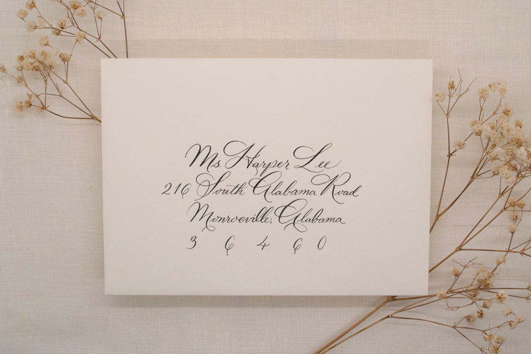 Custom Calligraphy Envelopes | Perfect for Wedding, Holiday, and Party ...