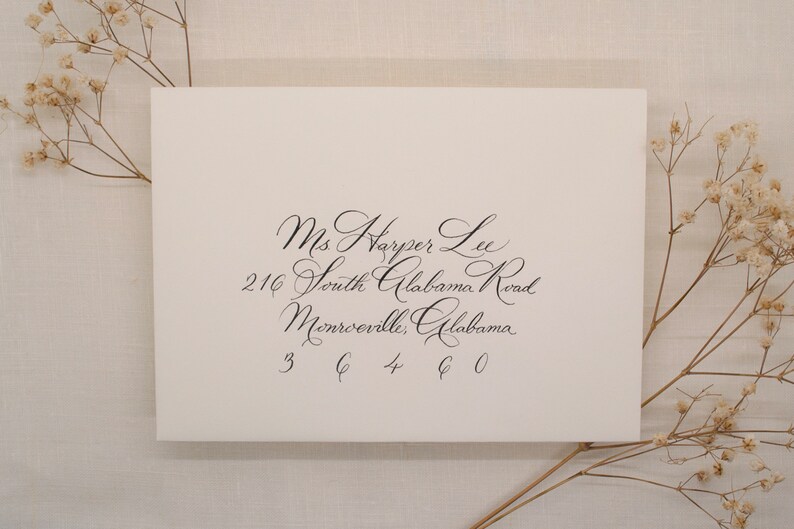 Custom Calligraphy Envelopes Perfect for Wedding Holiday - Etsy