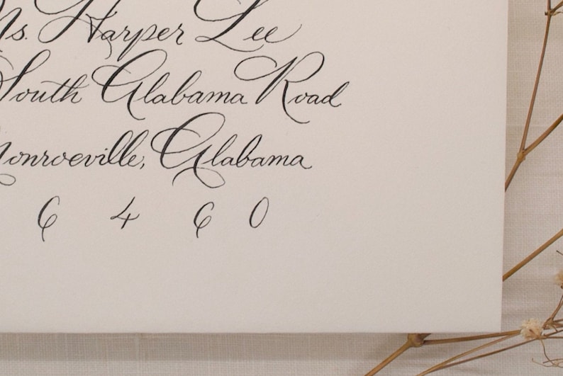 Custom Calligraphy Envelopes Perfect for Wedding Holiday - Etsy