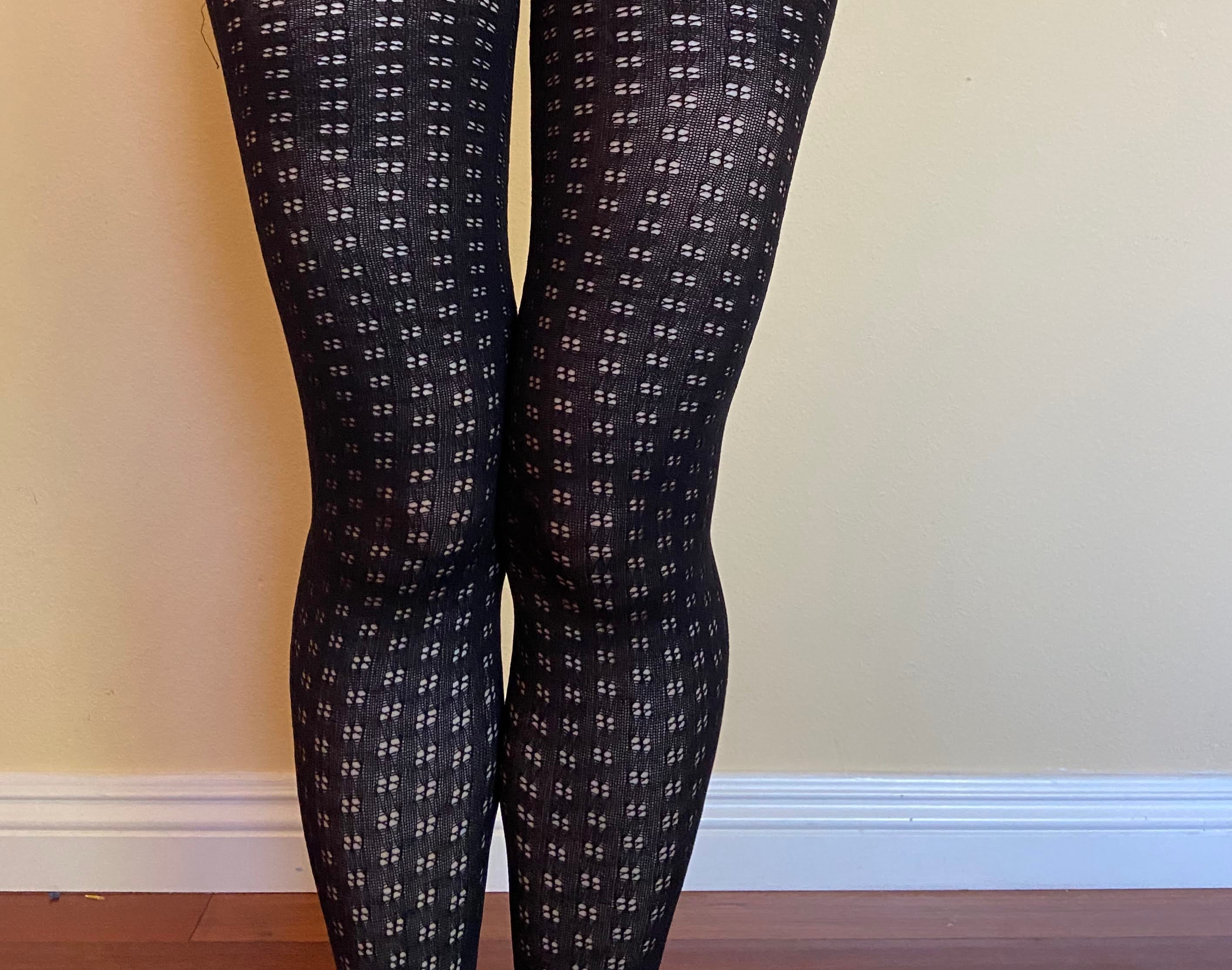 Floral Pattern Pointelle Tights Hosiery Pantyhoseboot Socks - Etsy