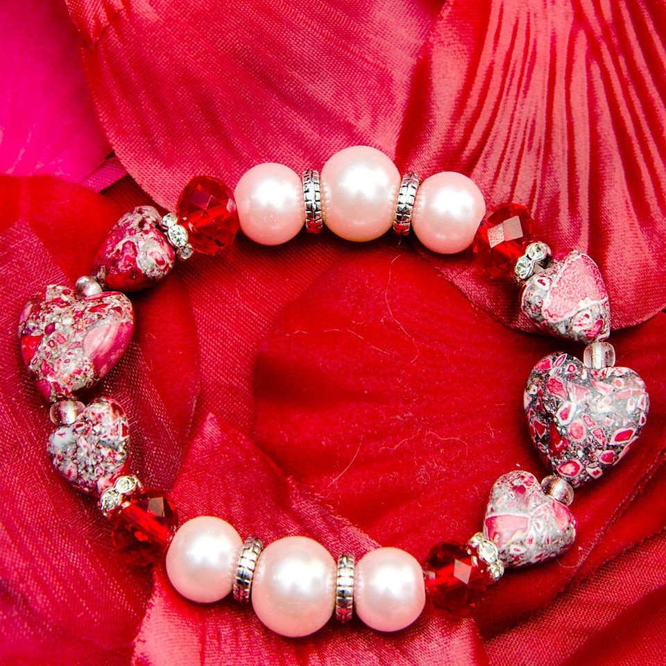 Valentines Day Bracelet Gifts for Her, Birthday Gifts for Her, Red ...