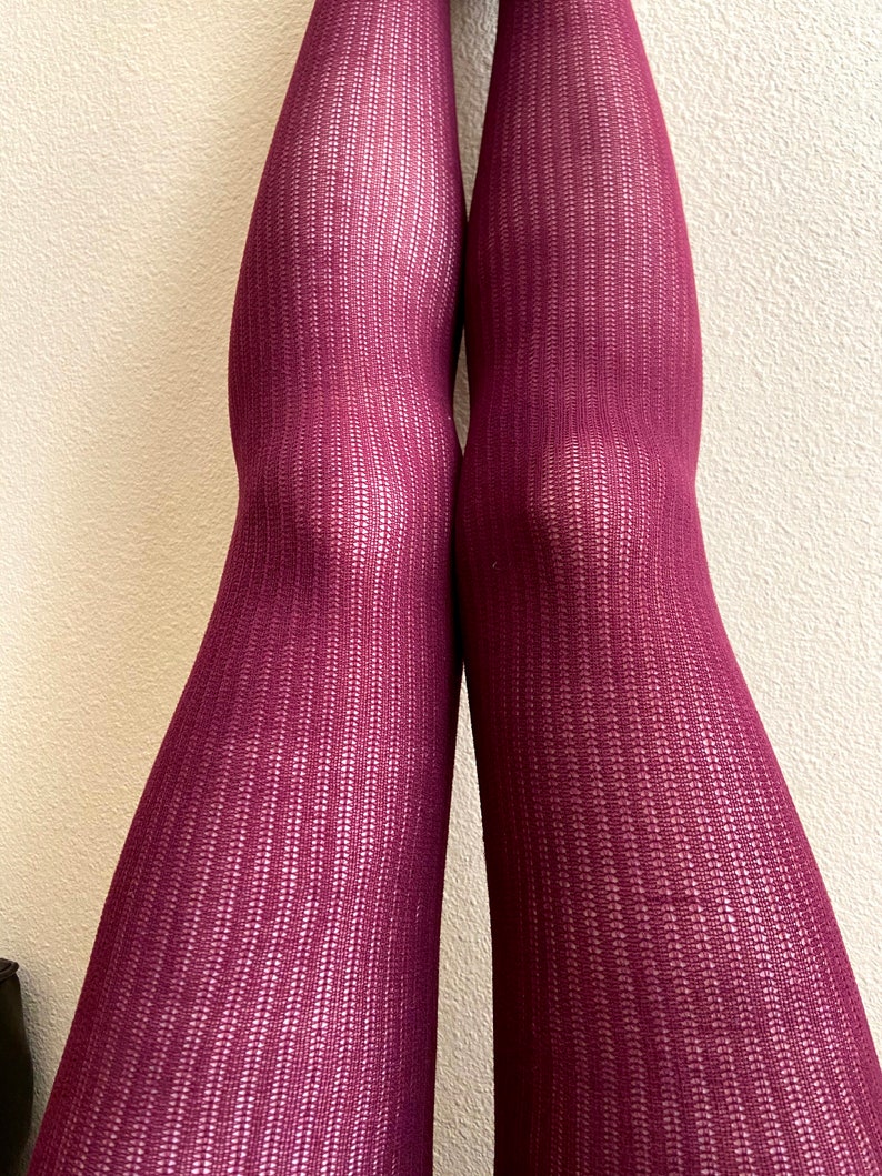 Basic Stripe Pointelle Waist Tights Pantyhose Gift for Her | Etsy