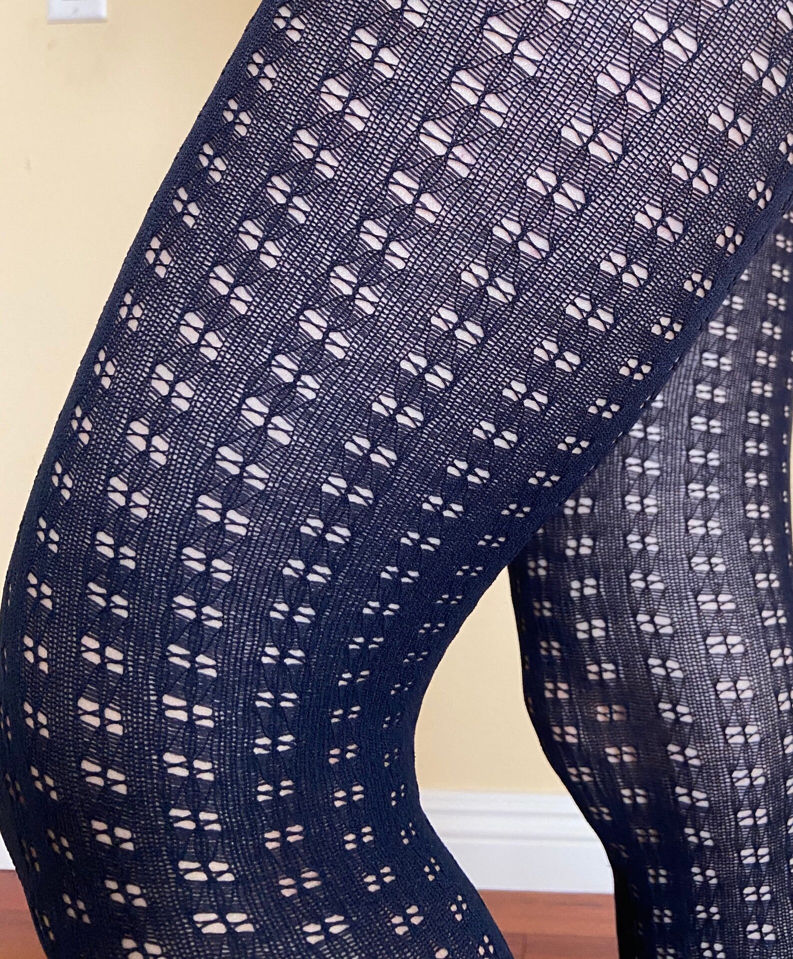 Floral Pattern Pointelle Tights Hosiery, Pantyhose,boot Socks, Gift for ...