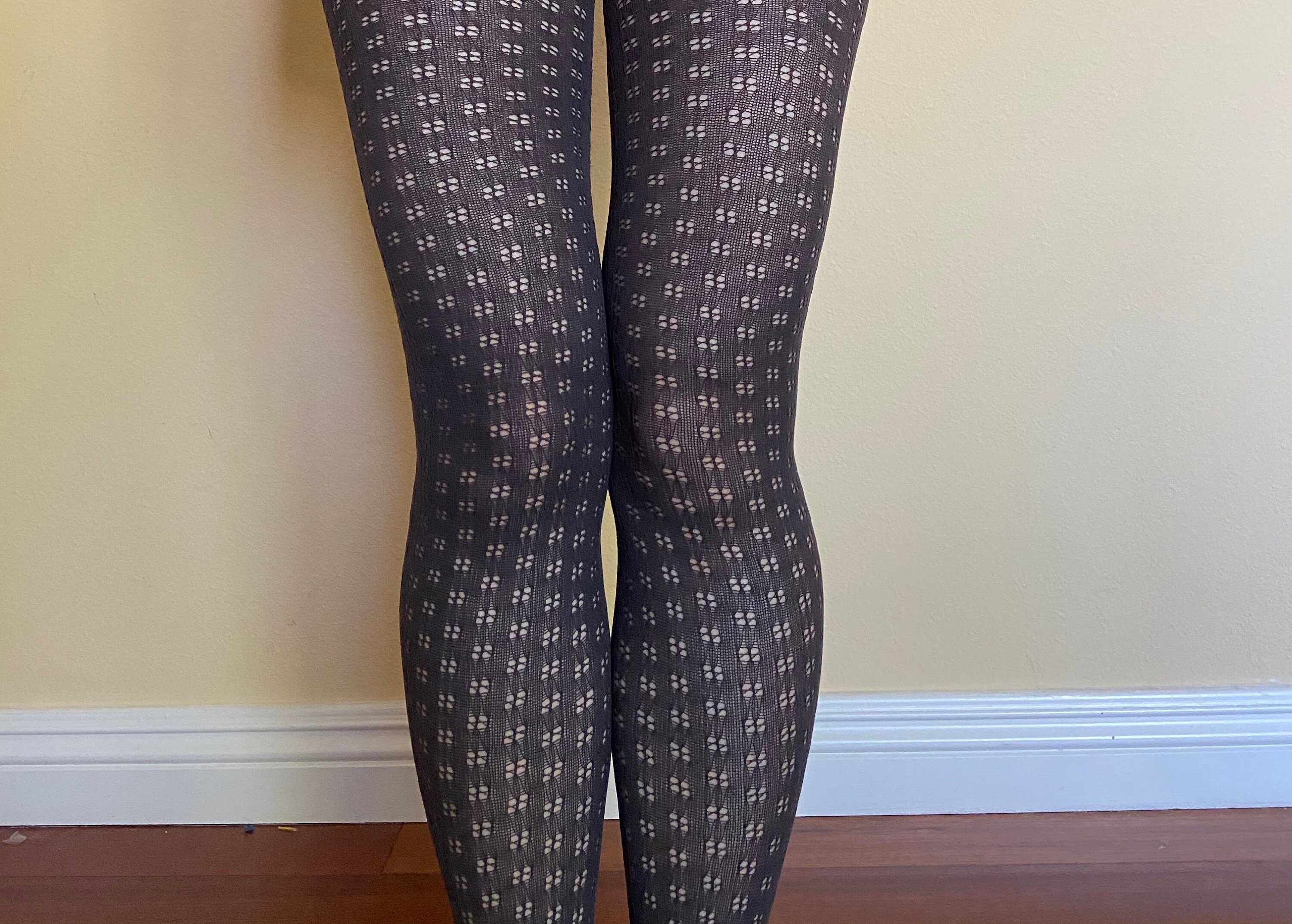 Floral Pattern Pointelle Tights Hosiery, Pantyhose,boot Socks, Gift for ...