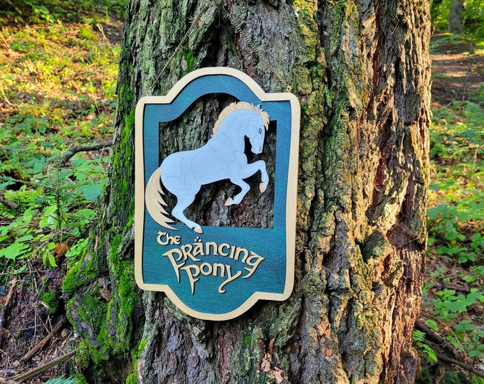 The Prancing Pony Signboard - Etsy