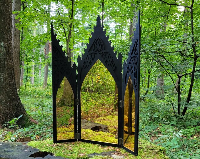 Triptych, Goth Mirror - Etsy
