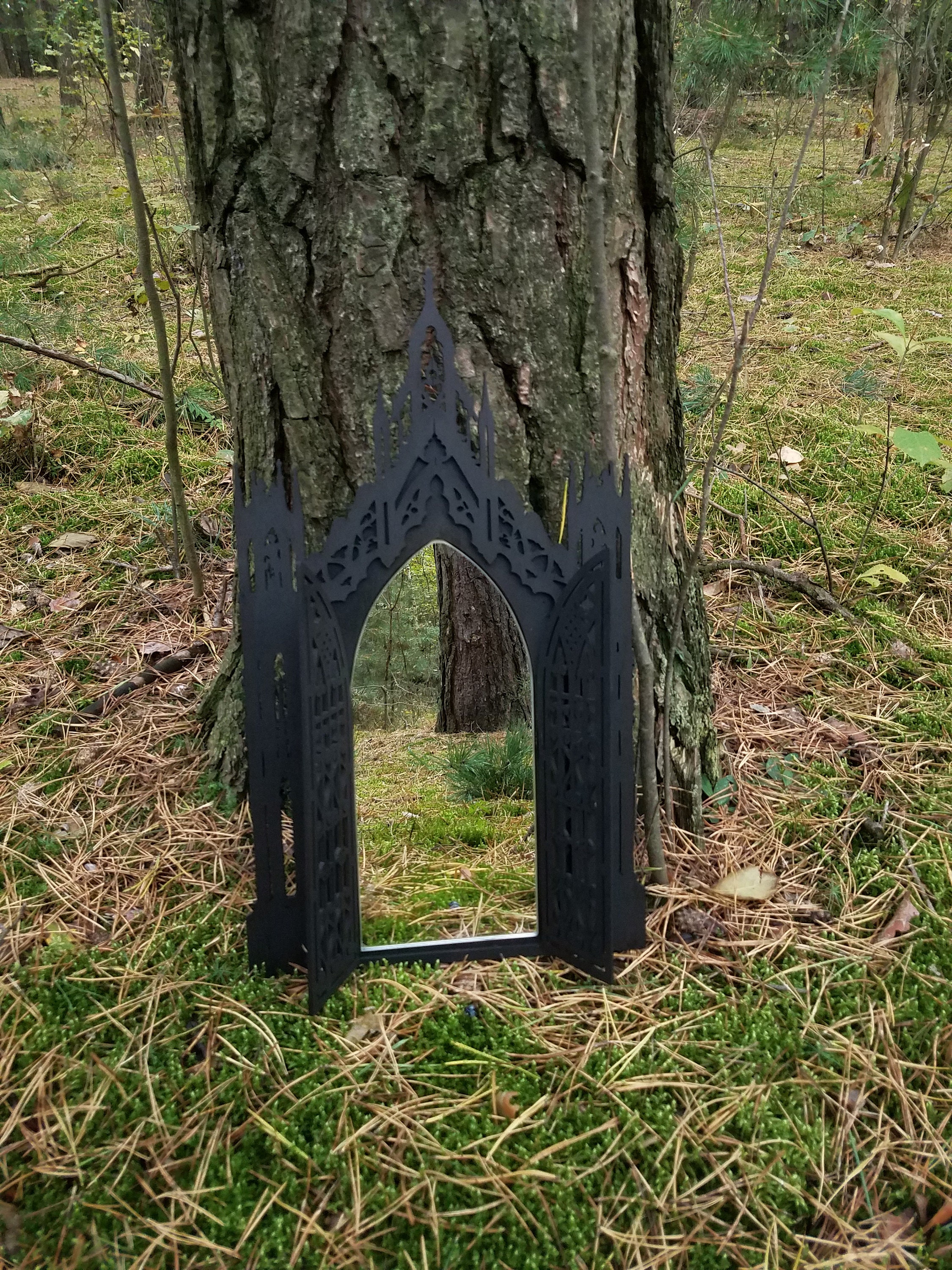 Gothic Mirror Gate Mirror Medieval Gate Mirror | Etsy UK