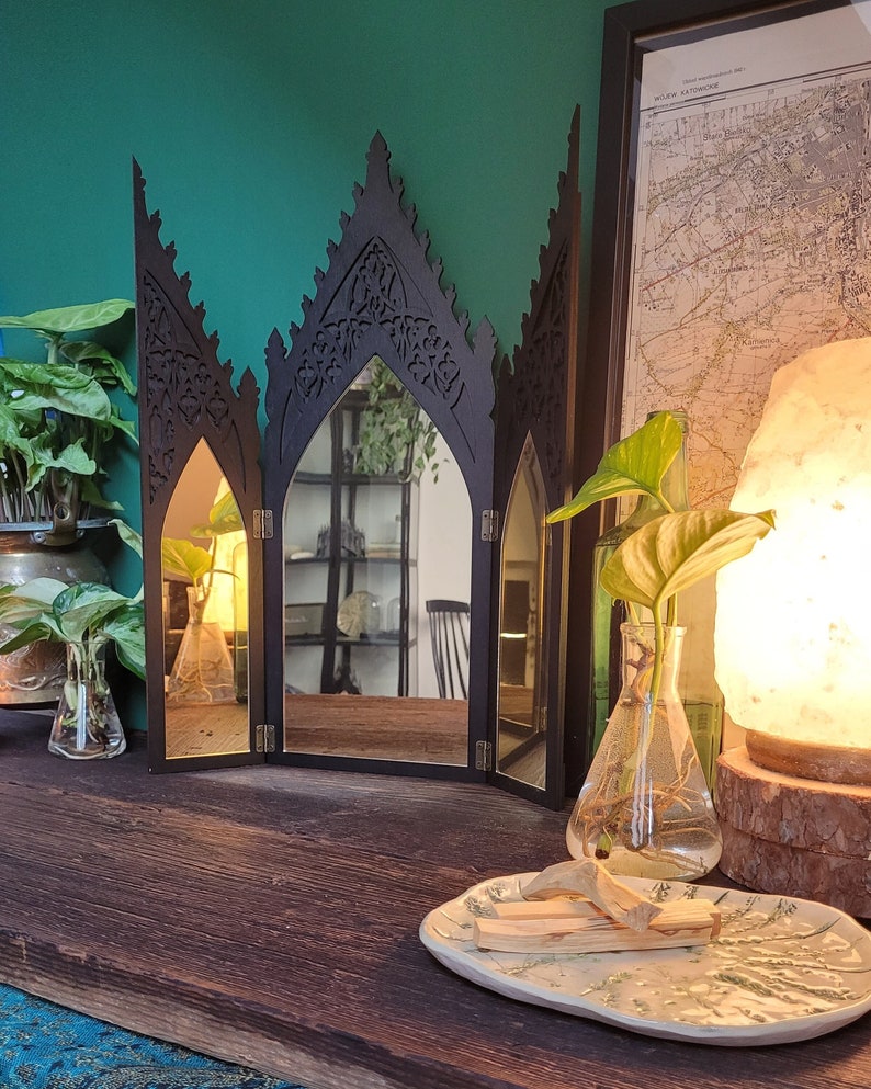 Triptych Goth Mirror - Etsy