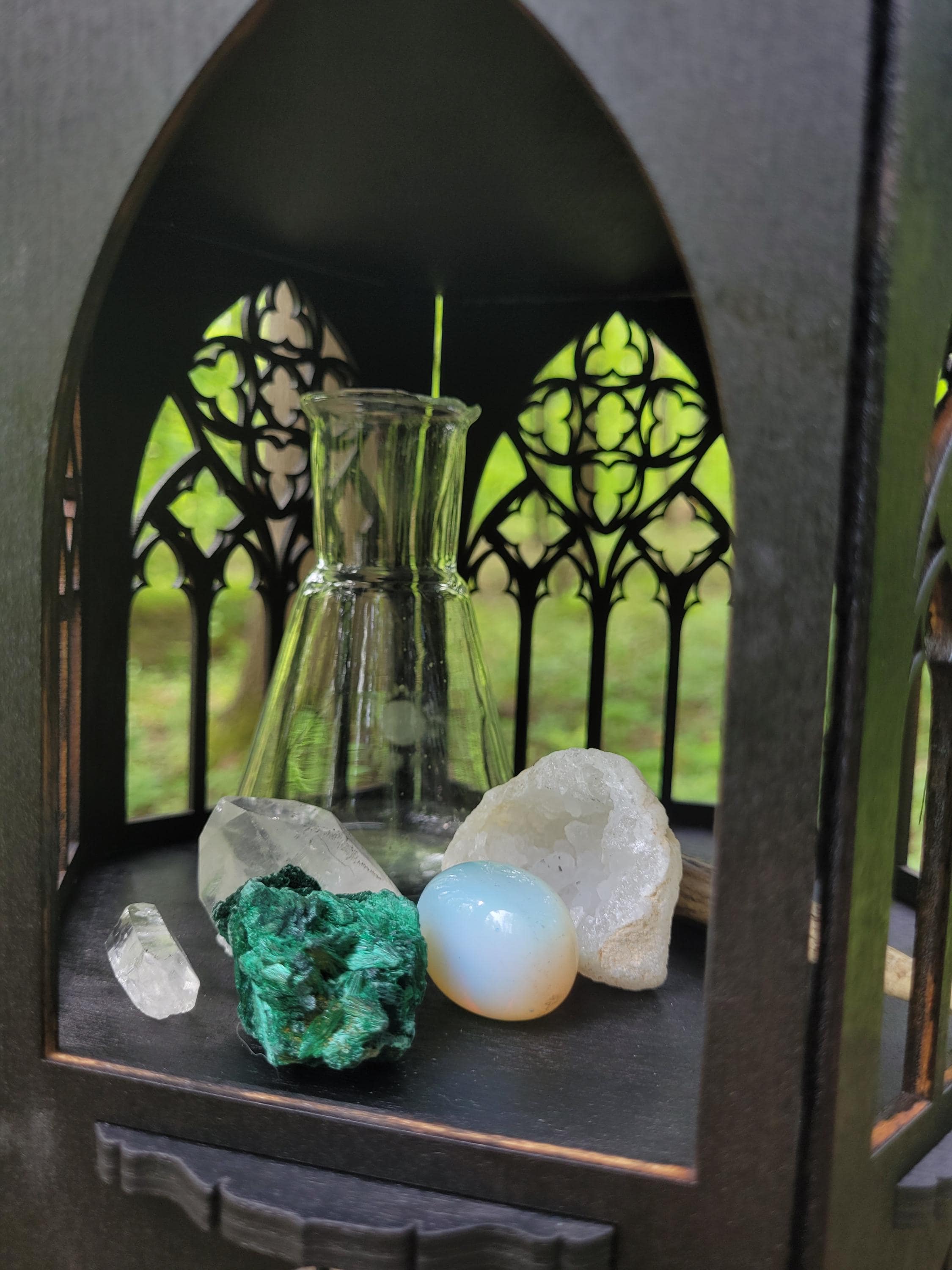 Gothic Display Tower • Large Crystal Stand • Witchy Altar Decor for ...