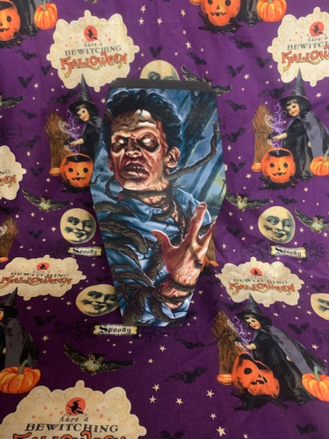 Evil Dead Ash Wooden Coffin Shaped Box, Horror, Halloween Decor, 12 ...