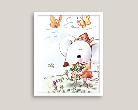 Mouse Wall Art Printable Wall Art Mouse Print Mouse Decor | Etsy