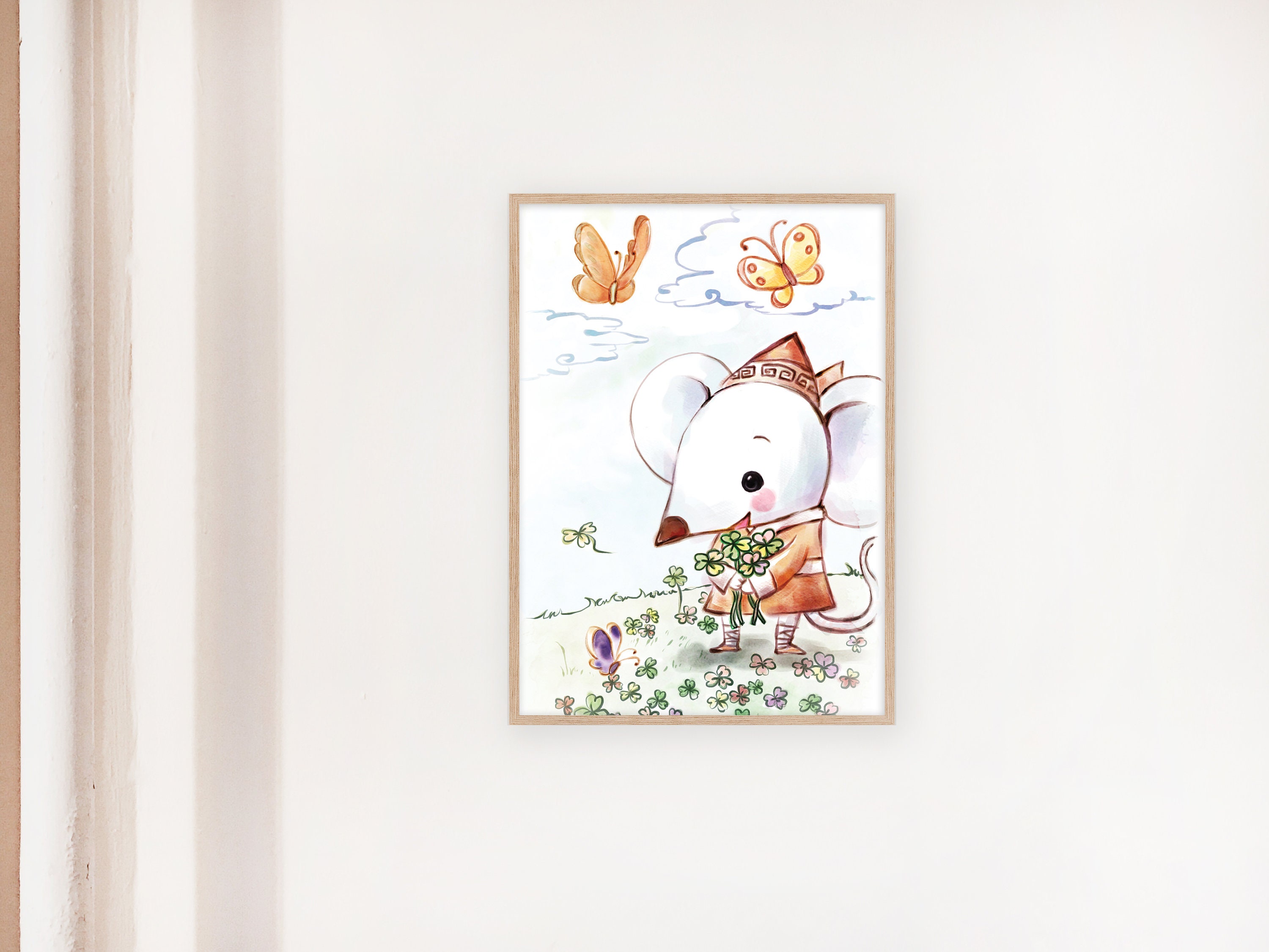 Mouse Wall Art, Printable Wall Art, Mouse Print, Mouse Decor ...