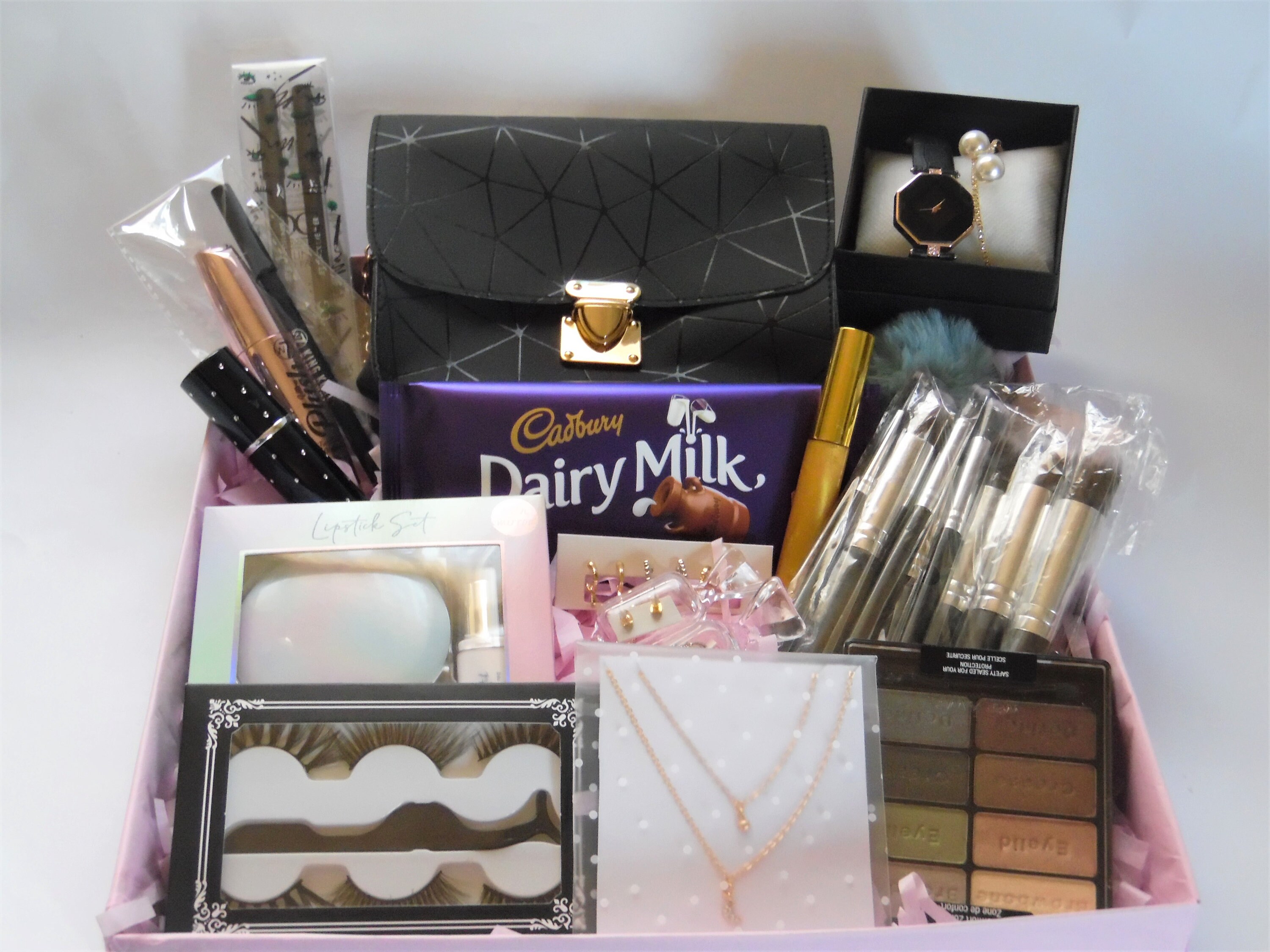 Gift box ladies girls night out gift bag make up watch | Etsy