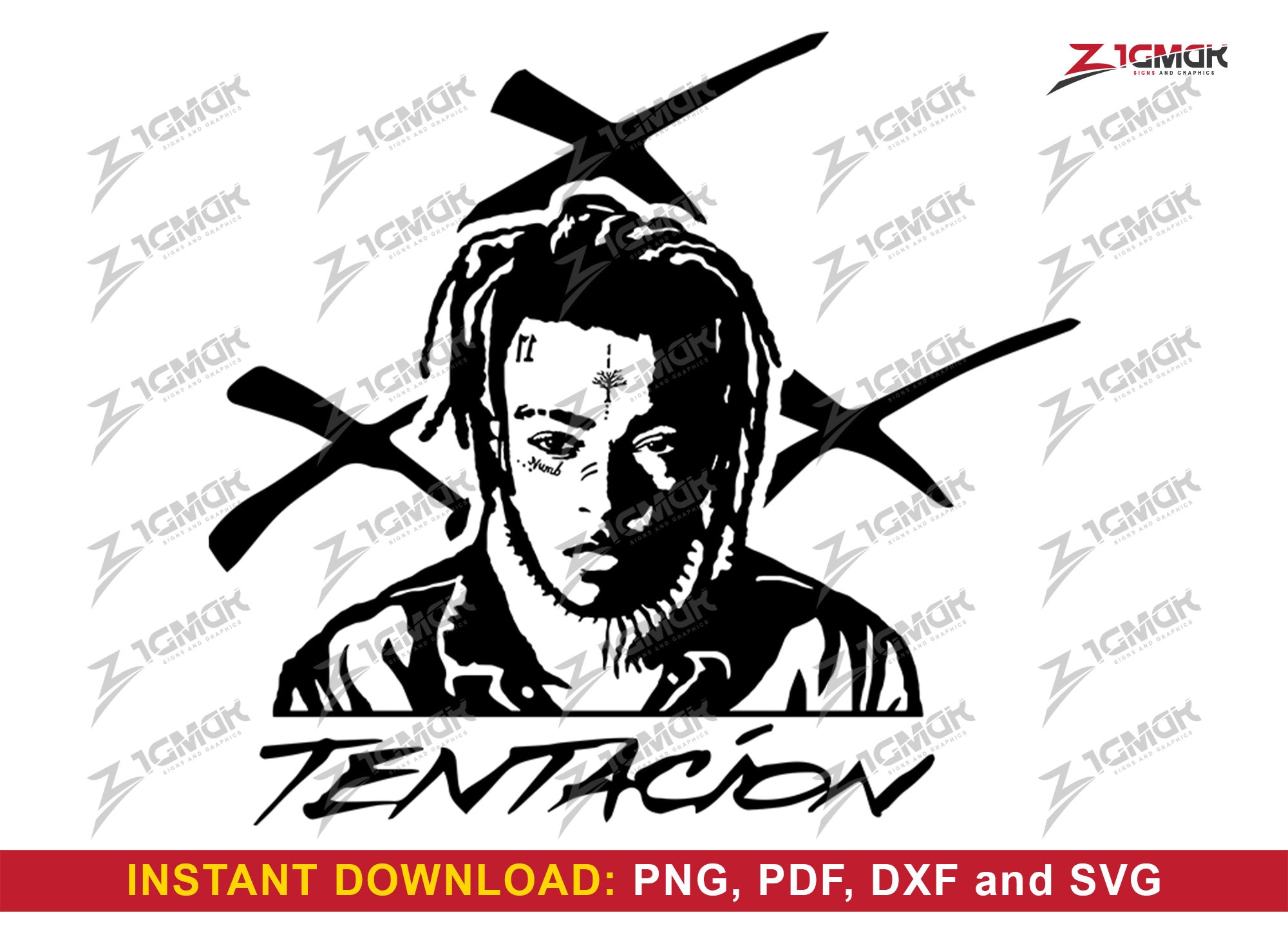 Xxxtentacion Svg Instant Download Digital Files Png Pdf Etsy Hong Kong