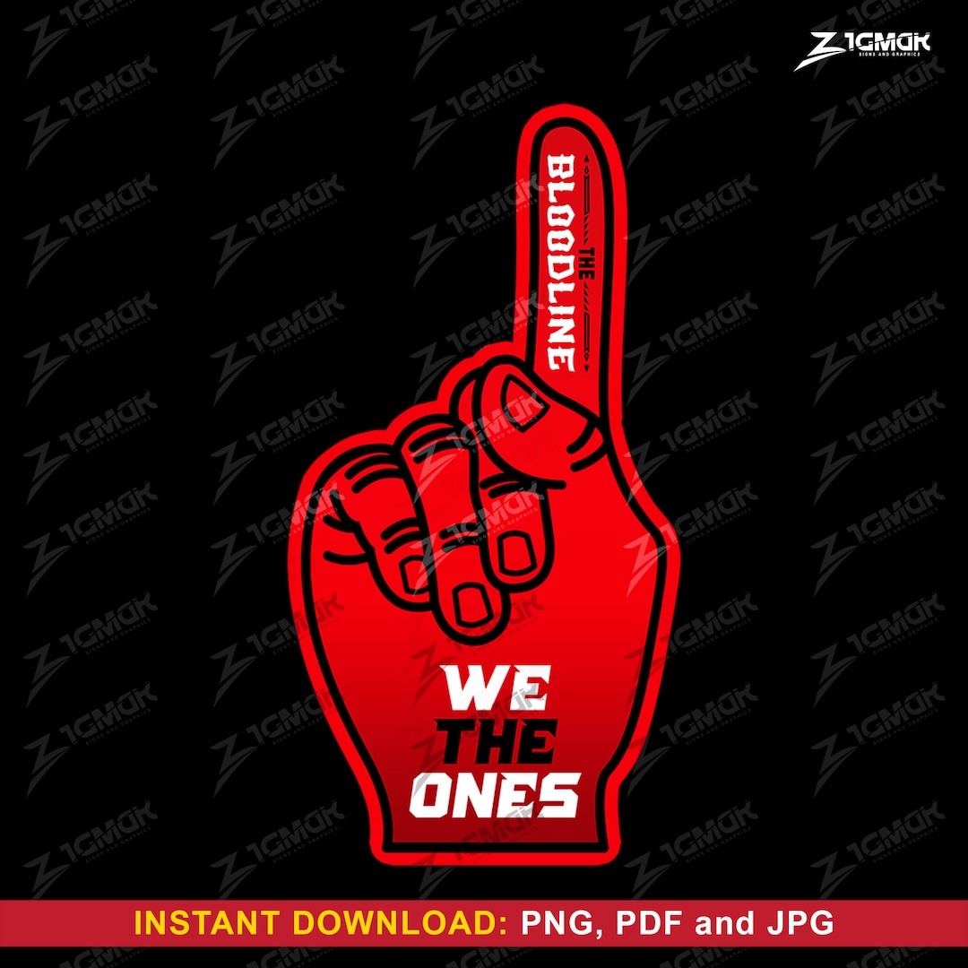 We the Ones Finger Png Roman Reigns the USOS the Bloodline - Etsy UK