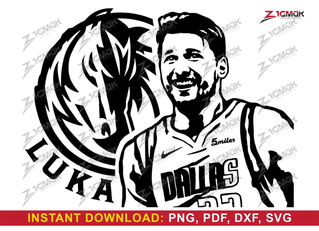 Luka Doncic SVG Instant Download Digital Files Png Pdf - Etsy UK