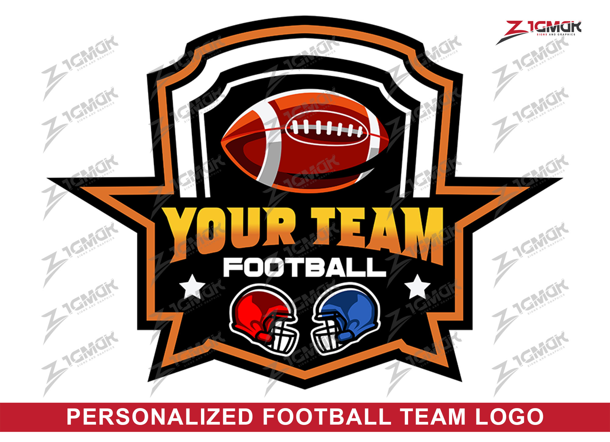 American Football Team Logo Design
