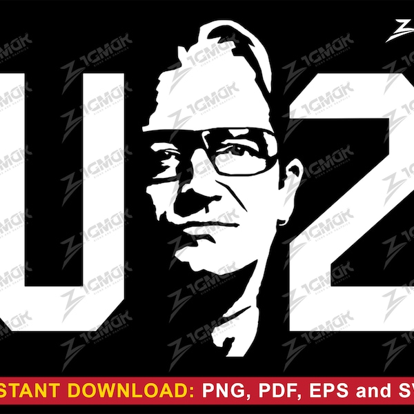 U2 Bono Svg - Etsy Canada